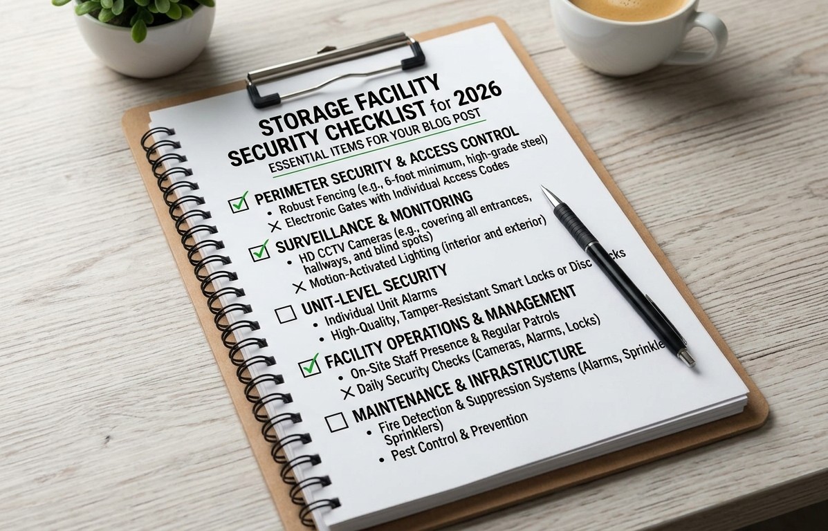 Storage Facility Security Checklist for 2026 - StorageOwnerAdvisor Blog